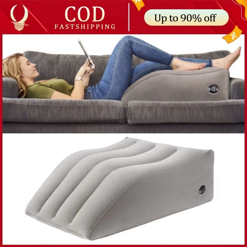 Yunos Inflatable Pillow Portable Elevation Leg Pillow Ergonomic Wedge Pillow For Leg Rest BAC ...