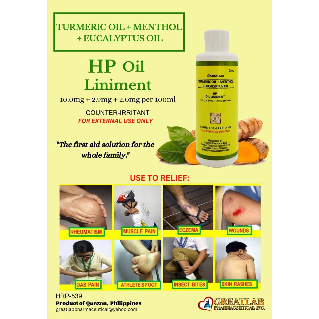 HP Oil Liniment 30ML/60ML/120ML | Shopee Philippines