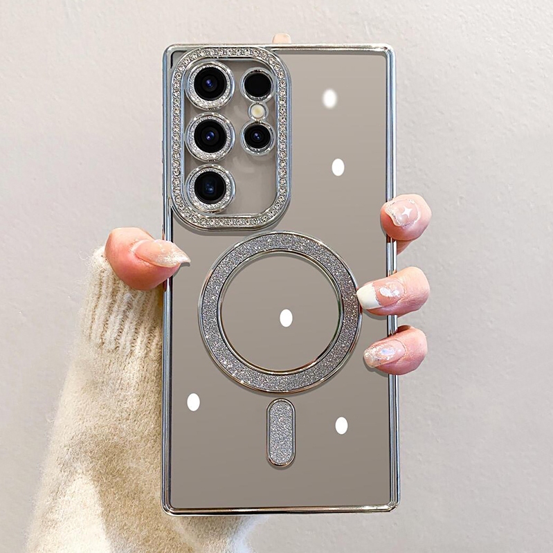 Diamond Magnetic Samsung Case S25 S24 S23 S22 Ultra A56 A55 A54 A36 A35 ...