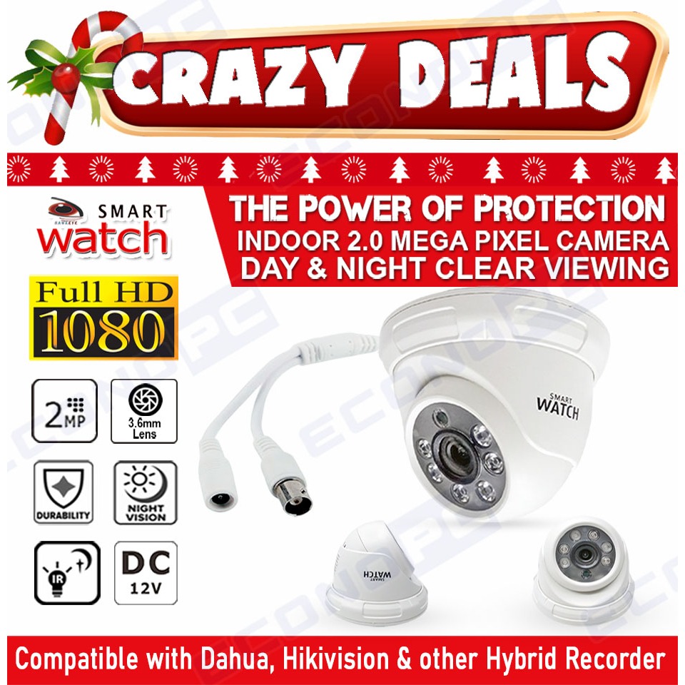 DOME CCTV CAMERA D035W Dome 2MP Smartwatch Brand 1080P HD (indoor ...