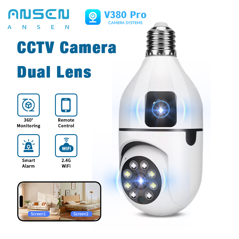 ANSEN CCTV V380 Pro Auto Tracking Night Vision Camera WiFi Connect To ...