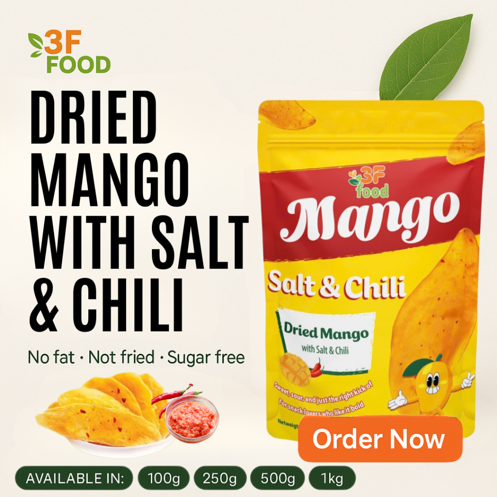[BUY1 GET1] DRIED MANGO WITH SALT AND CHILI 3F FOOD – No Sugar, No ...
