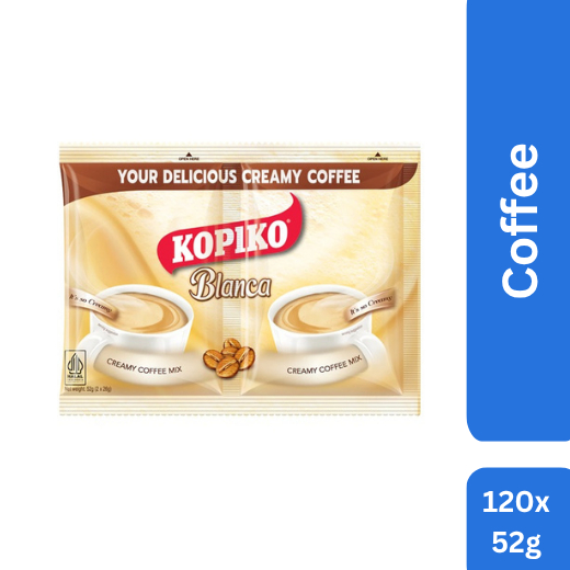 Kopiko Blanca Twin Pack 52g x 10 Sachet Bundle of 12 (Case) | Shopee ...