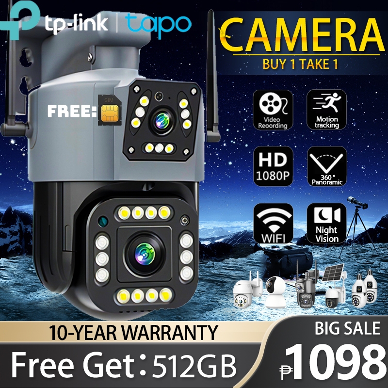 TAPO CCTV Camera 50MP Dual Lens 4G SIM 50MP Night Vision Auto Tracking ...