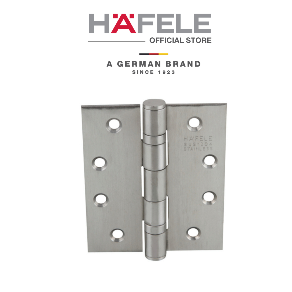 Hafele Butt Hinge Two Ball Bearing Stainless Steel with Fixed Pin 102 x ...