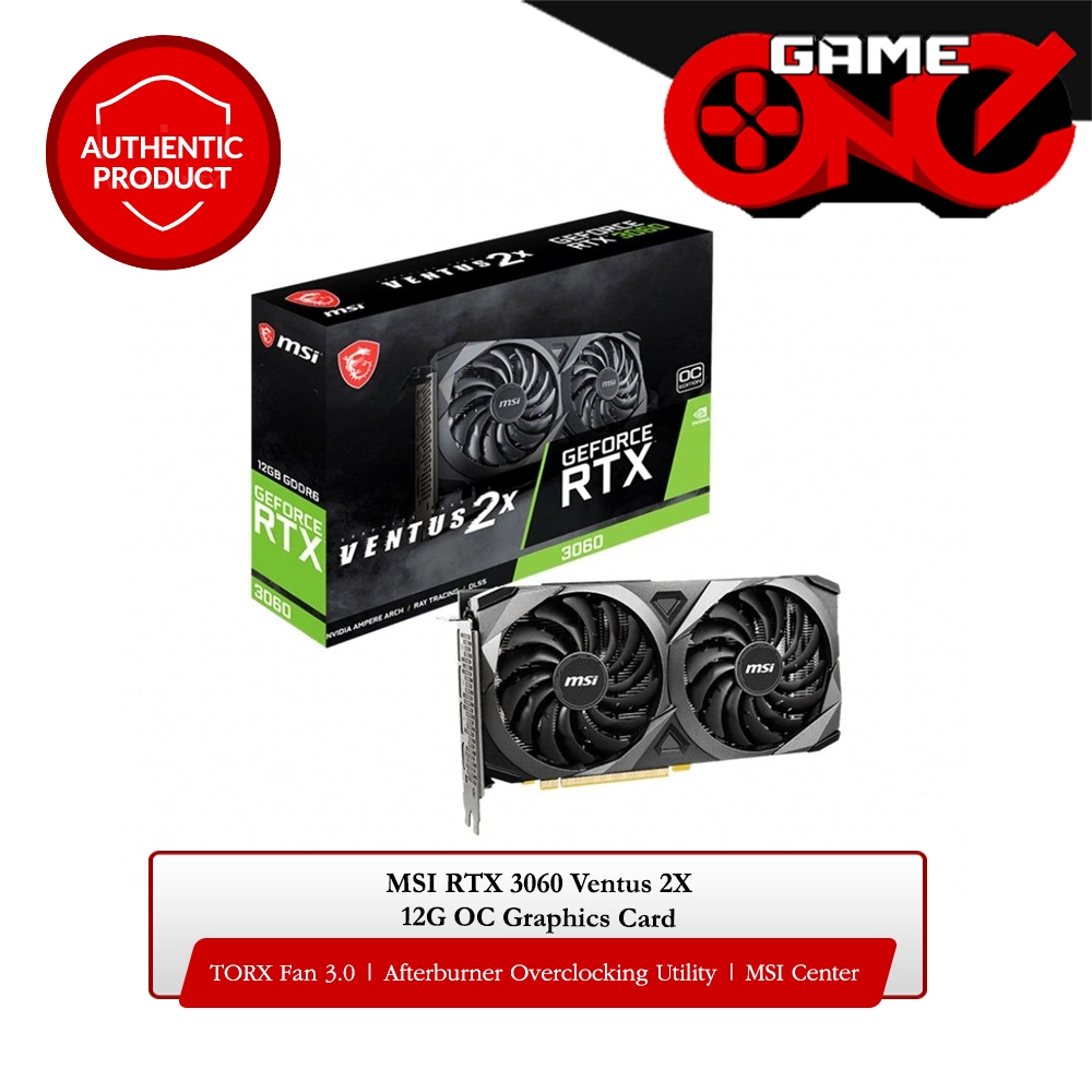 MSI RTX 3060 Ventus 2X 12G OC Graphics Card | Shopee Philippines