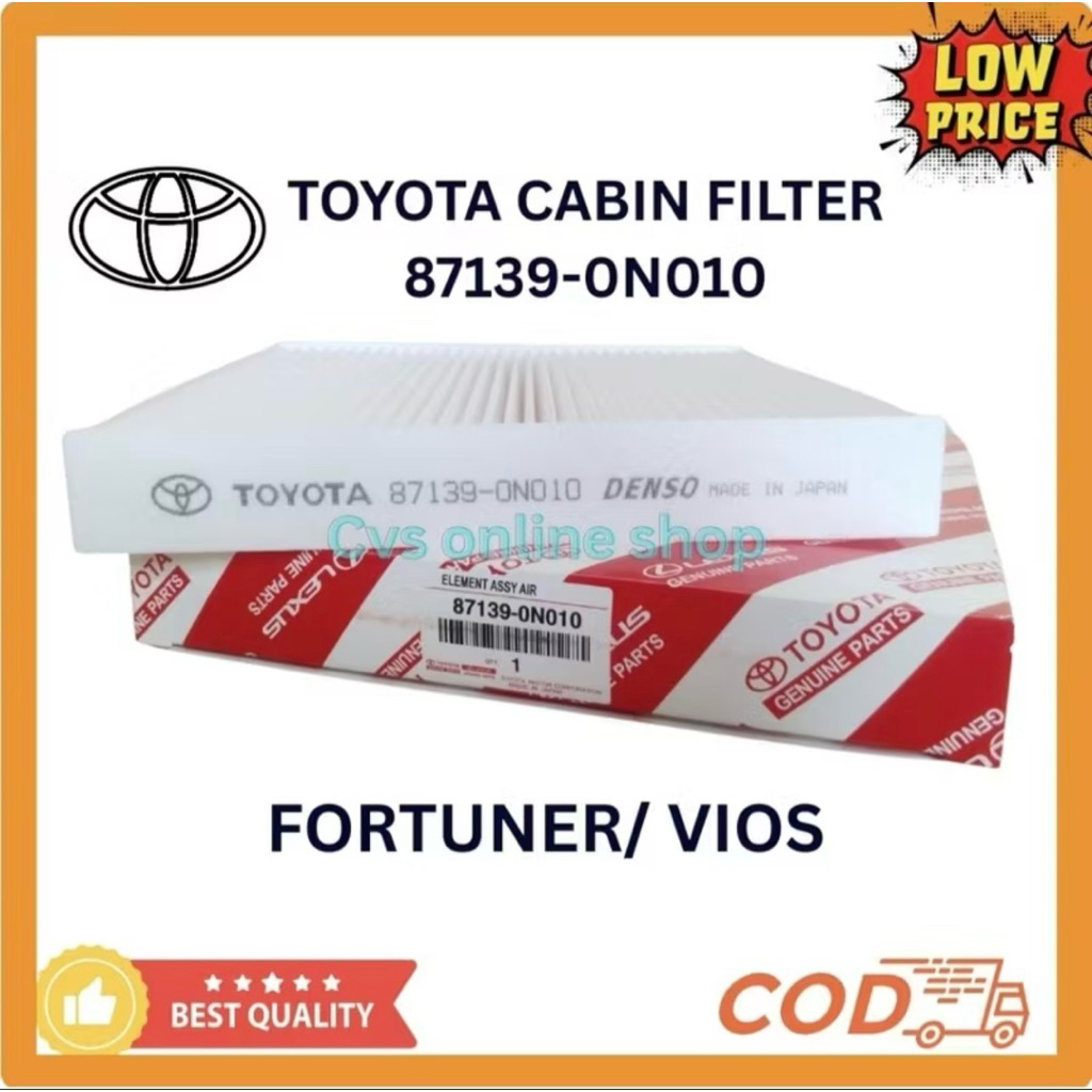 Toyota Aircon Cabin Filter (87139-0N010) Vios Innova Fortuner Altis ...