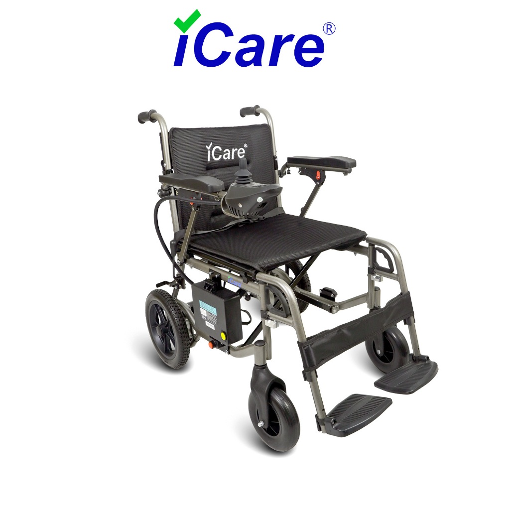 iCare EX110 Lightweight Aluminum Electric Wheelchair with Removable ...