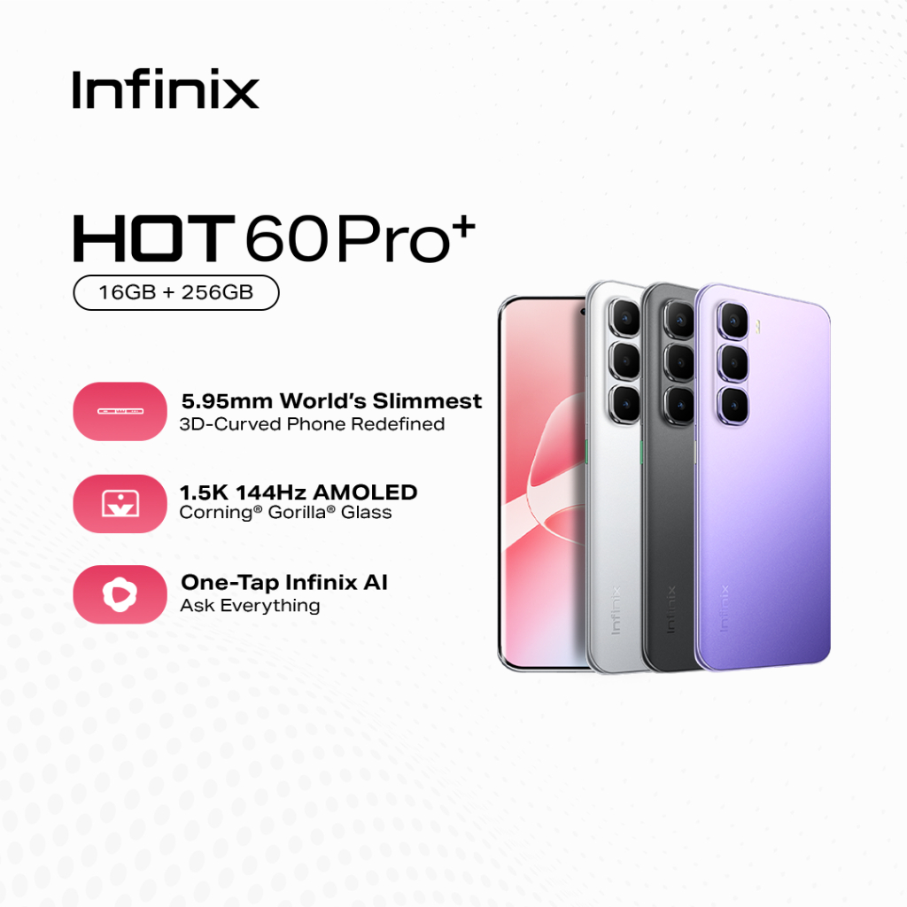 James - Infinix HOT 60 Pro+ (up to 16GB [8GB + 256GB] (1 yr local ...