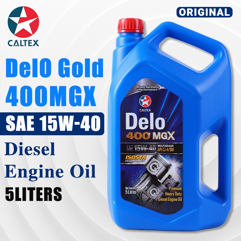 Caltex Delo Gold 400 MGX SAE 15W40 5L Diesel Engine Oil 4 stroke For ...