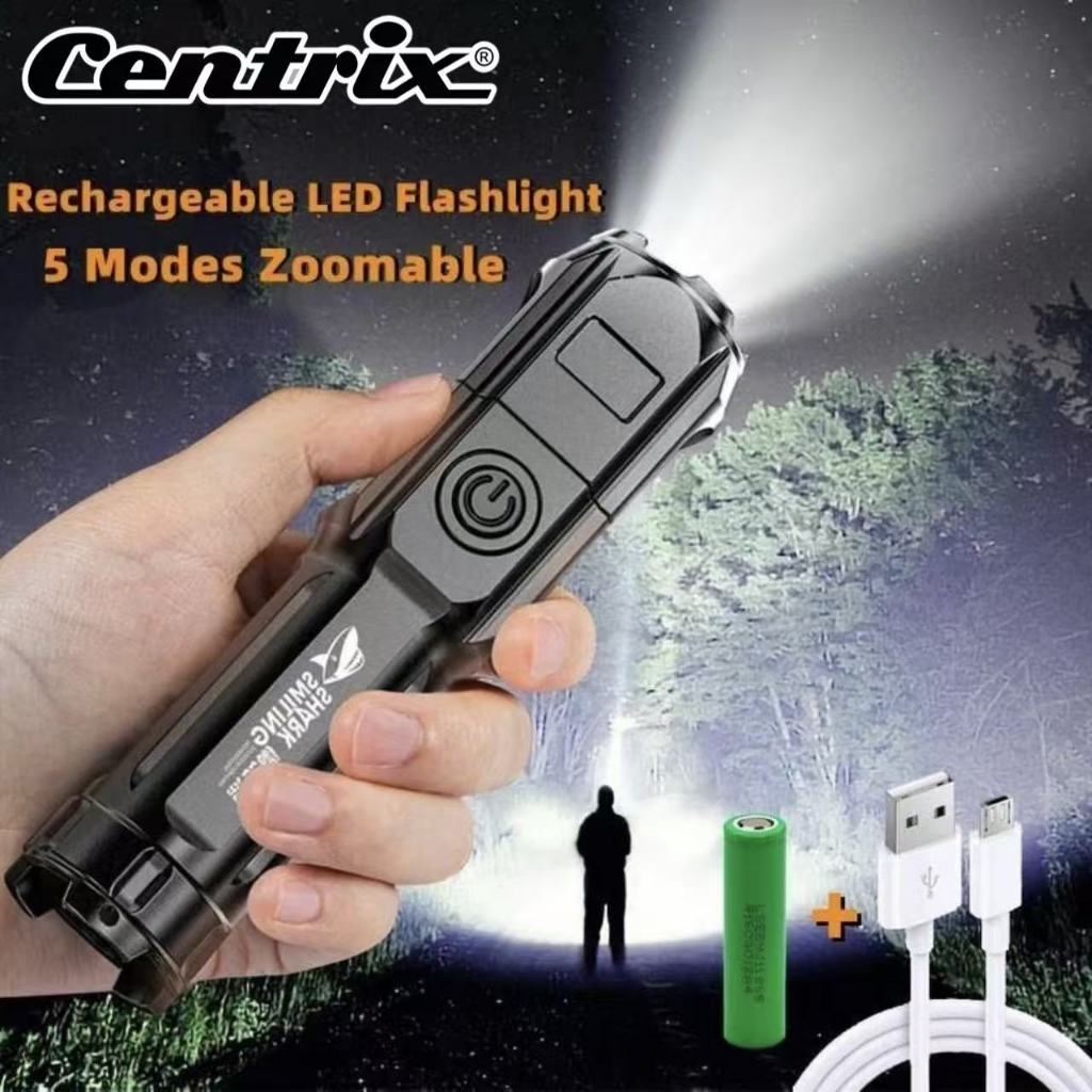 Centrix New Wisdom LED Flashlight Digital Display Bright Light Multi ...
