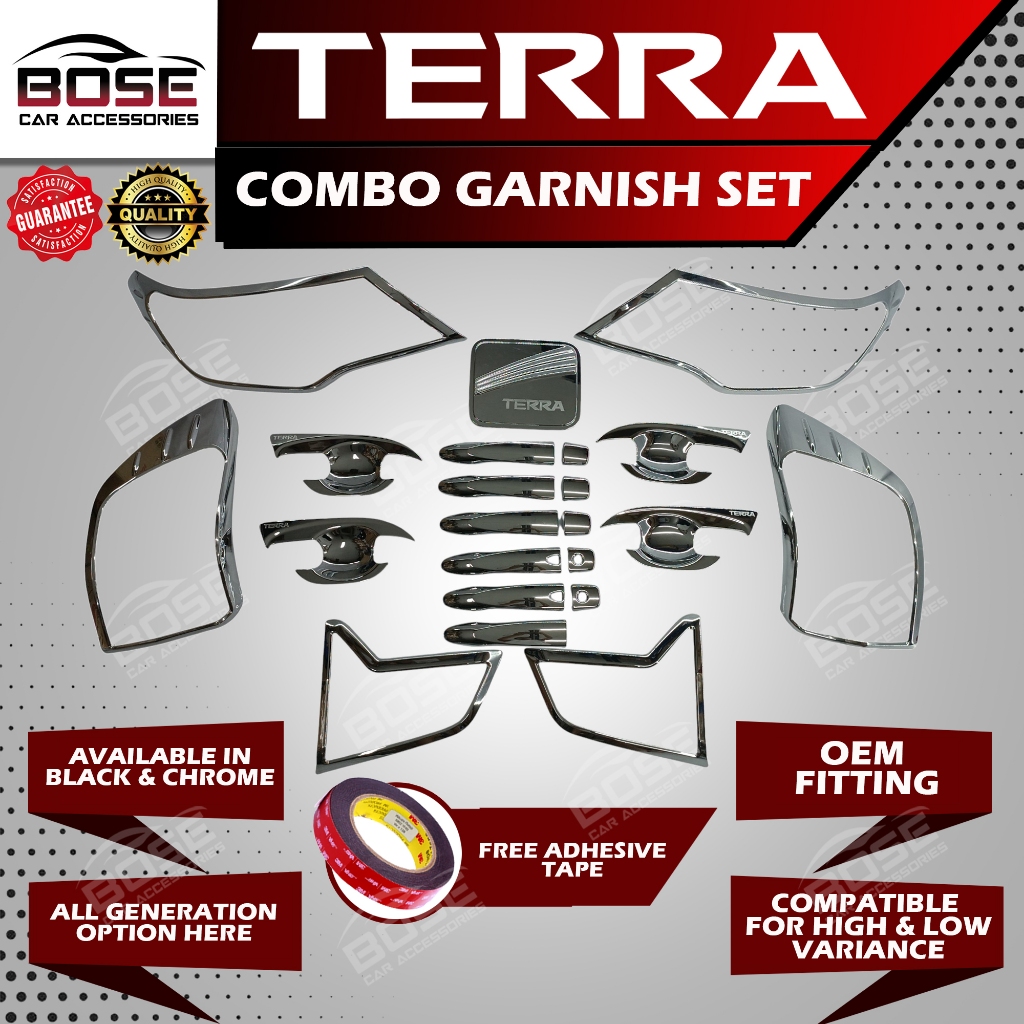 Nissan Terra 2018 - 2021 Garnish Cover / Car Cover Set / Combo Set ...