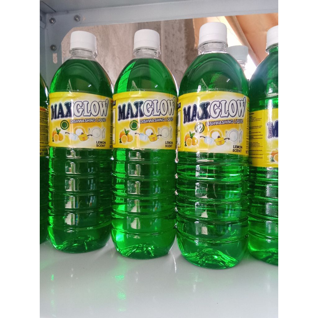 Maxglow Dishwashing Liquid - Lemon Scent (1 Liter) | Shopee Philippines