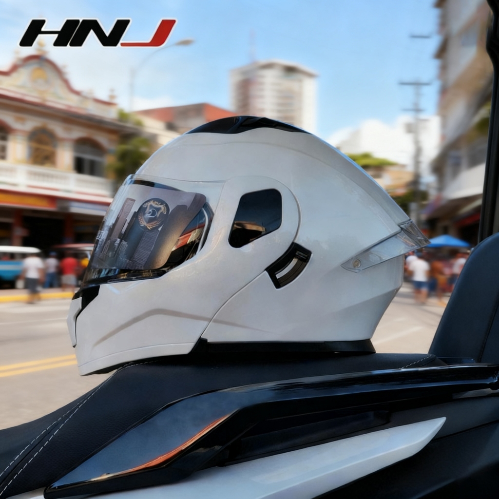 HNJ 937 Modular Helmet Full Face Motorcycle Dual Visor Open Face Helmet ...