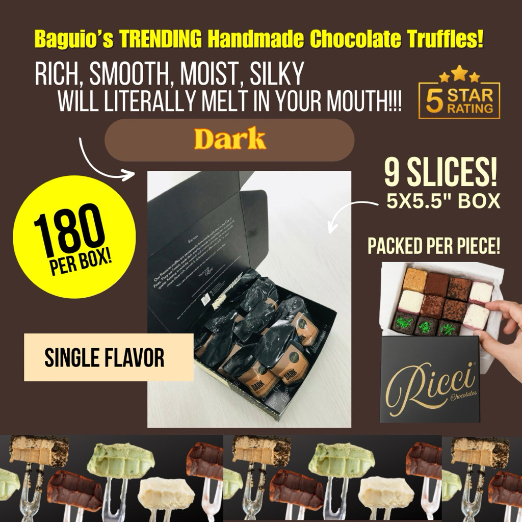 Dark Truffles Single Flavor Baguio's Famous Handmade Chocolate Truffles ...
