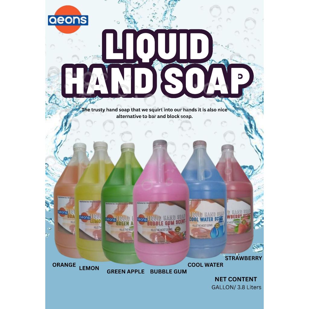 Liquid Hand Soap (3.8 Liters/ Gallon) (Aeons) | Shopee Philippines