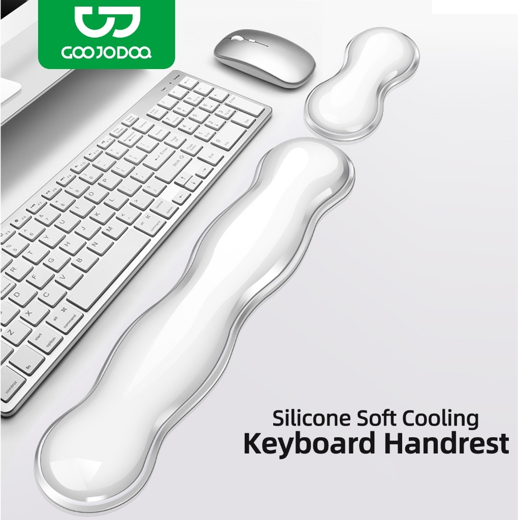 GOOJODOQ Hand Rest for Keyboard and Mouse Wrist Pad with Soft Material ...