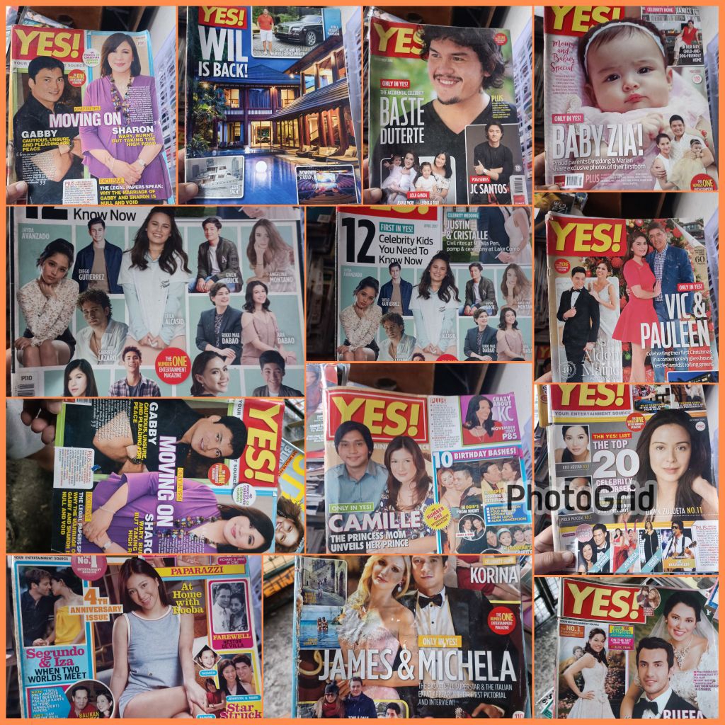 Vintage Preloved Random Local Magazines YES J4 | Shopee Philippines