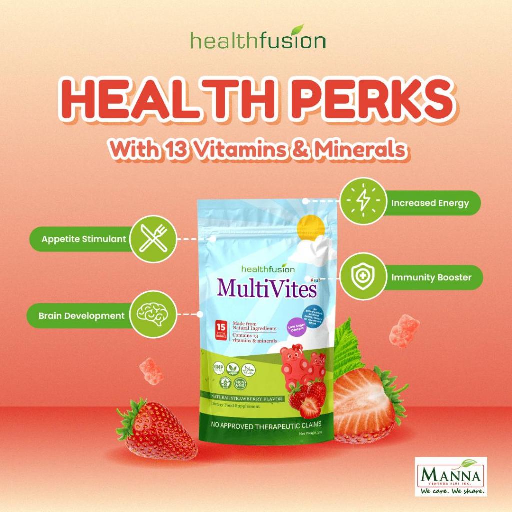 MultiVites Immunity Pouch - 15 Gummy Complete Multivitamins for Kids ...