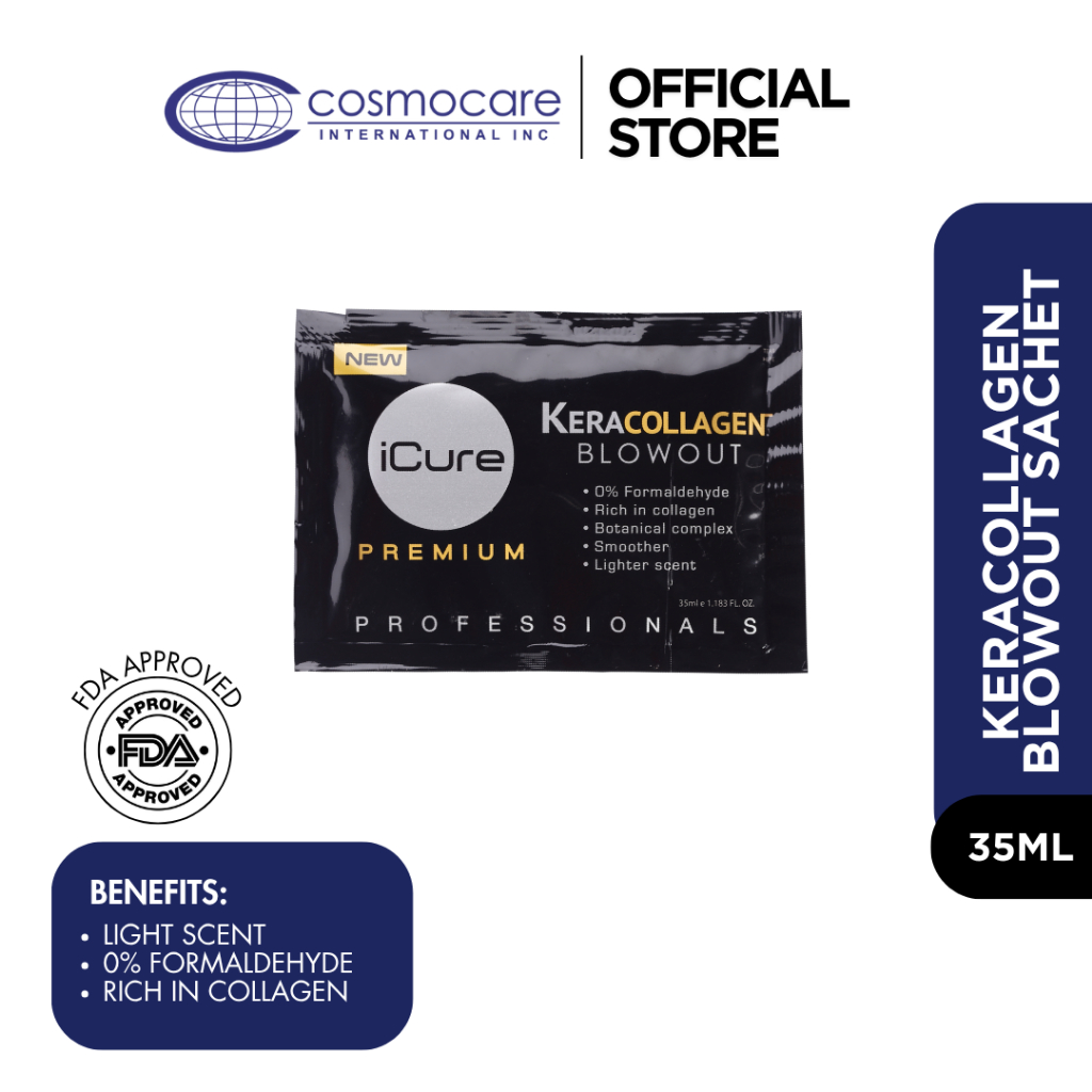 iCure Keracollagen Blowout Sachet 35ml | Shopee Philippines
