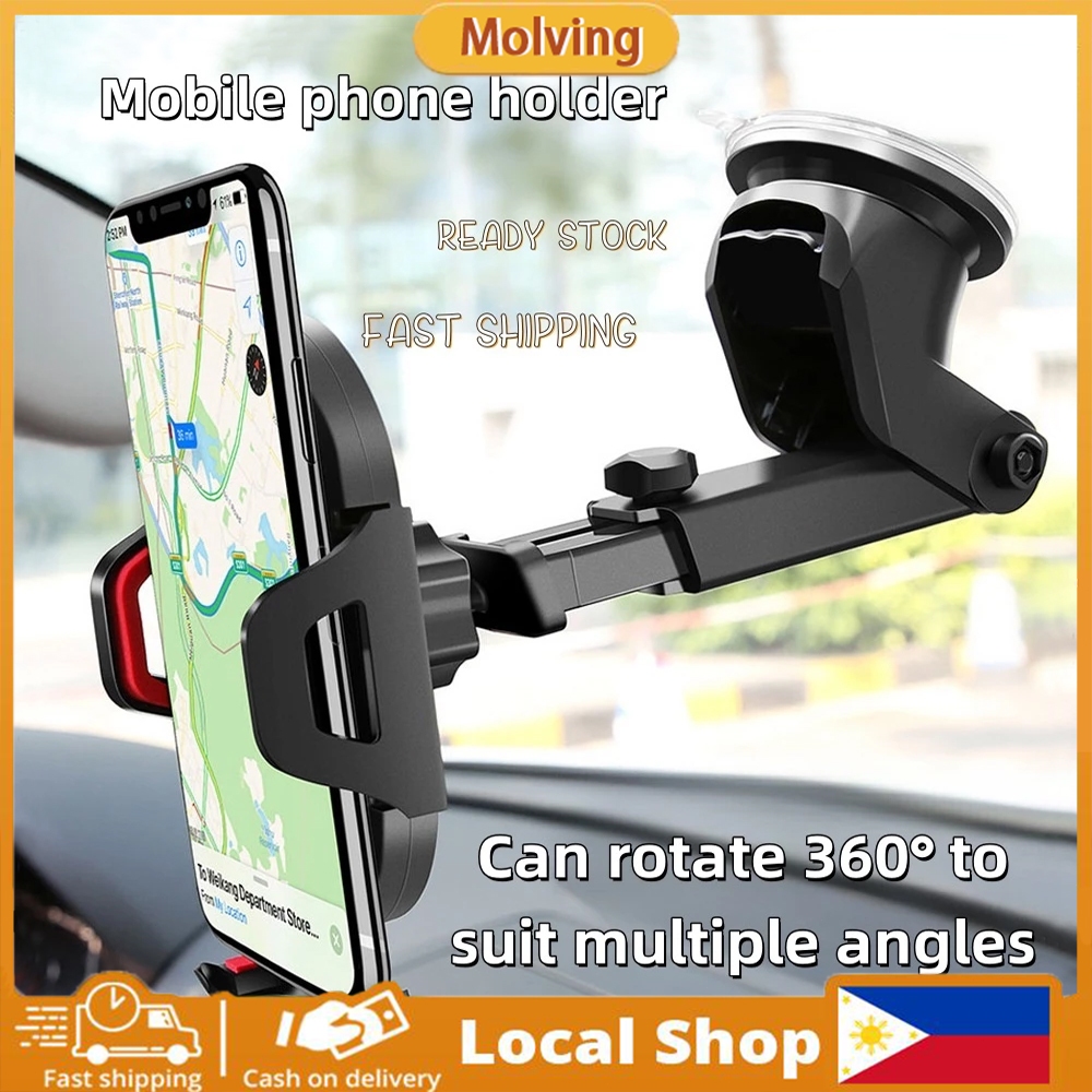 360° Rotatable Car Phone Holder For Dashboard And Windshield Suction ...
