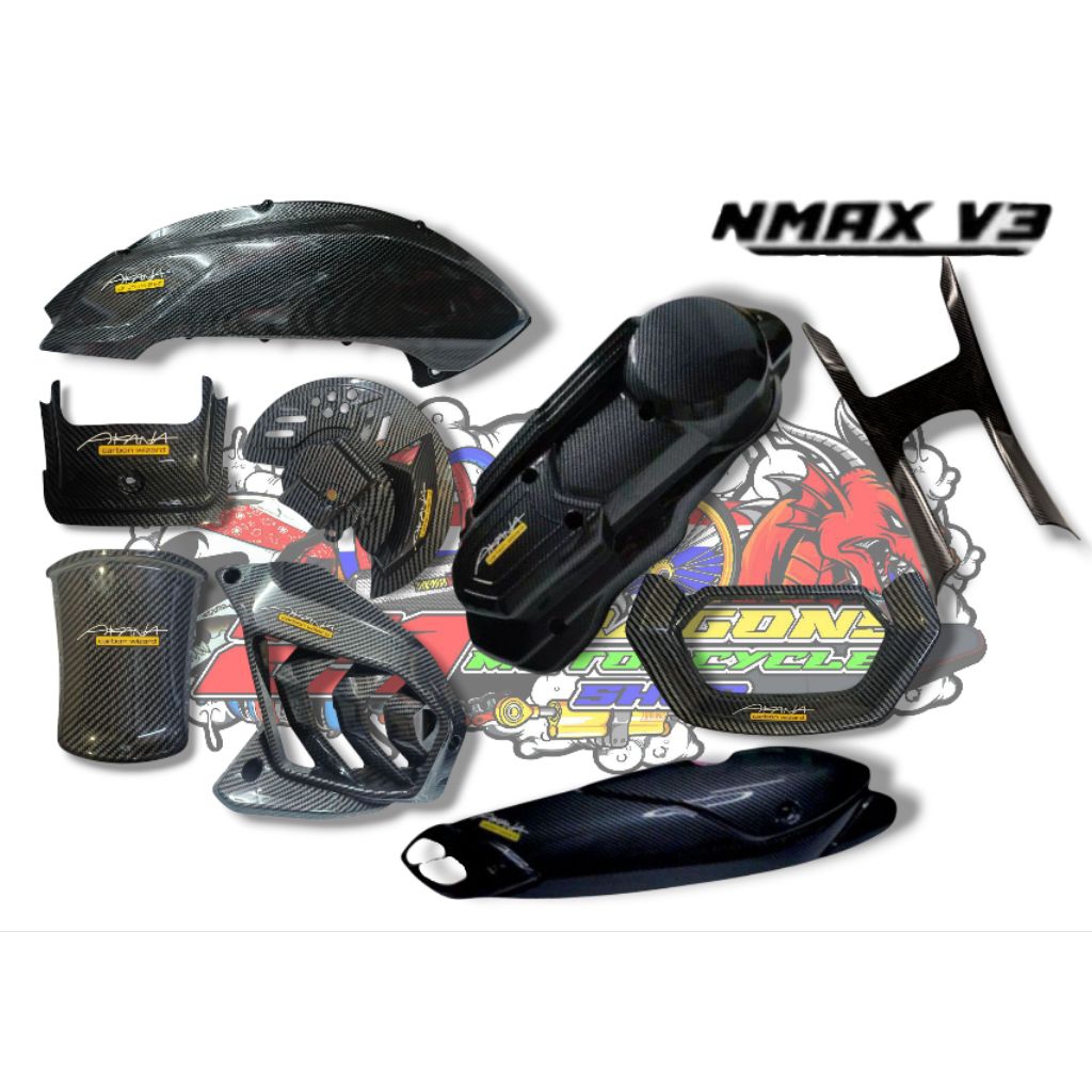 NEW!! Yamaha Nmax v3 turbo disc cover, guage cover, gas tank, handle ...