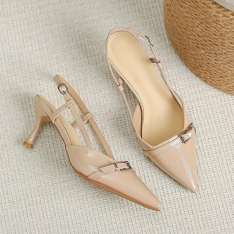 Henice Korean Pointed Toe Heels Sandals Elegant Stiletto High Heel for ...