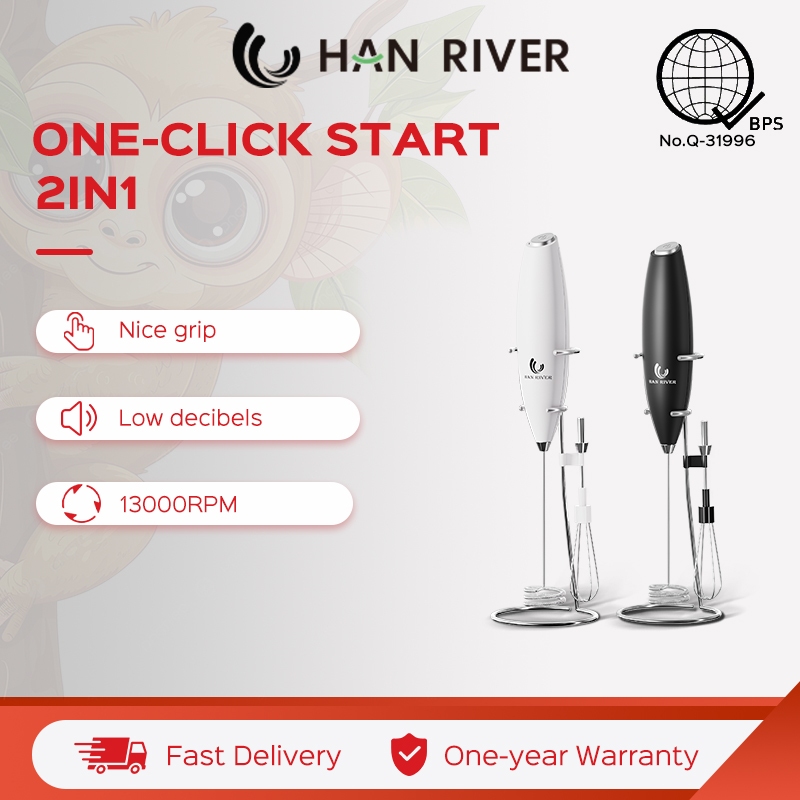 HAN RIVER Hand Mixer HRDDQ07 Mixer / Electric Mini Milk Frother ...