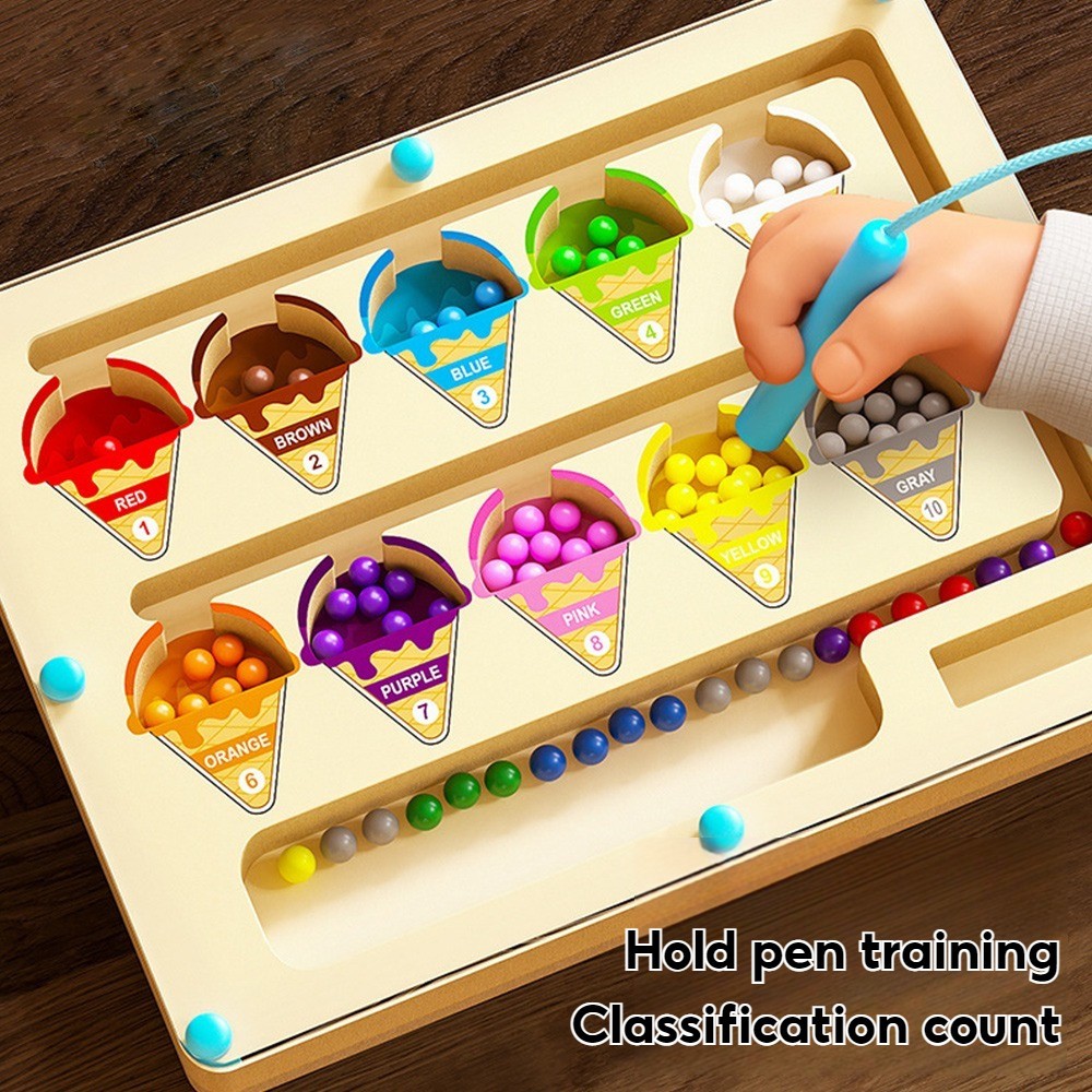 Magnetic Maze Board - Ice Cream - Problem-Solving Skill | Shopee ...