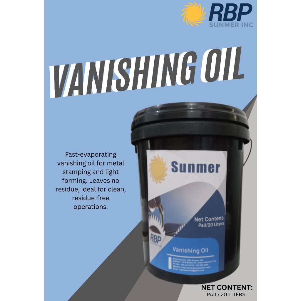 Vanishing Oil (20 Liters/ Pail) (Sunmer) | Shopee Philippines