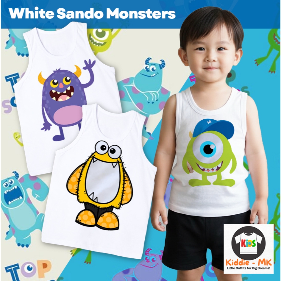 Assorted Monsters White Sando collection | Shopee Philippines
