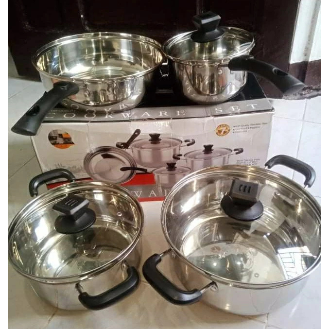 MICROMATIC COOKWARE SET MODEL:MC4 / HIGH QUALITY STAINLESS STEEL ...