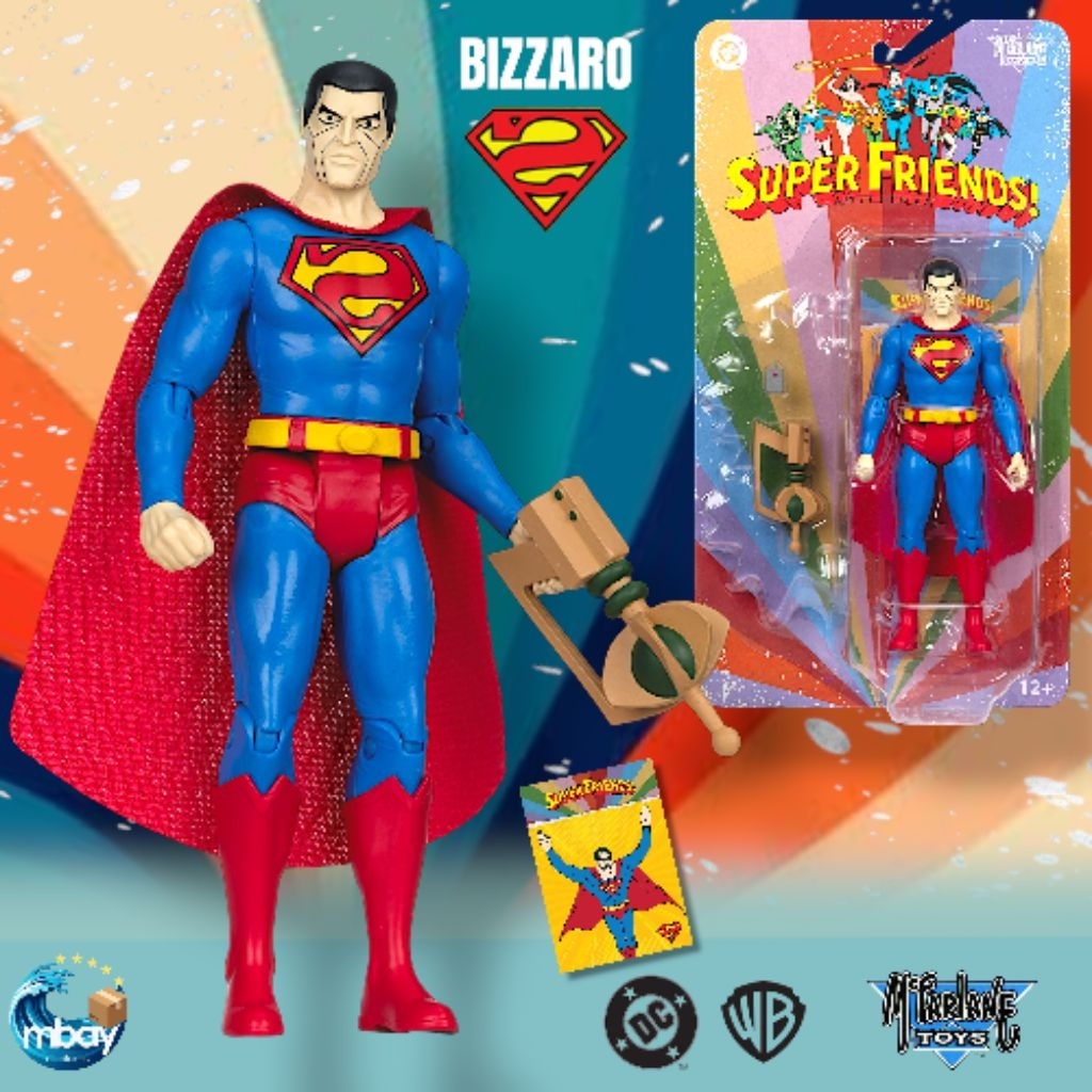 McFarlane DC Retro Super Friends BIZZARO Action Figure | Shopee Philippines