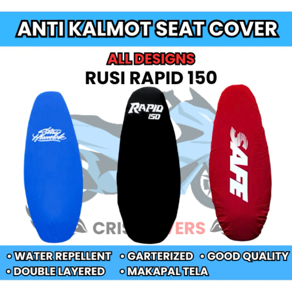 ALL DESIGNS FOR RUSI RAPID 150 ANTI SCRATCH SEAT COVER DOUBLE LAYERED ...
