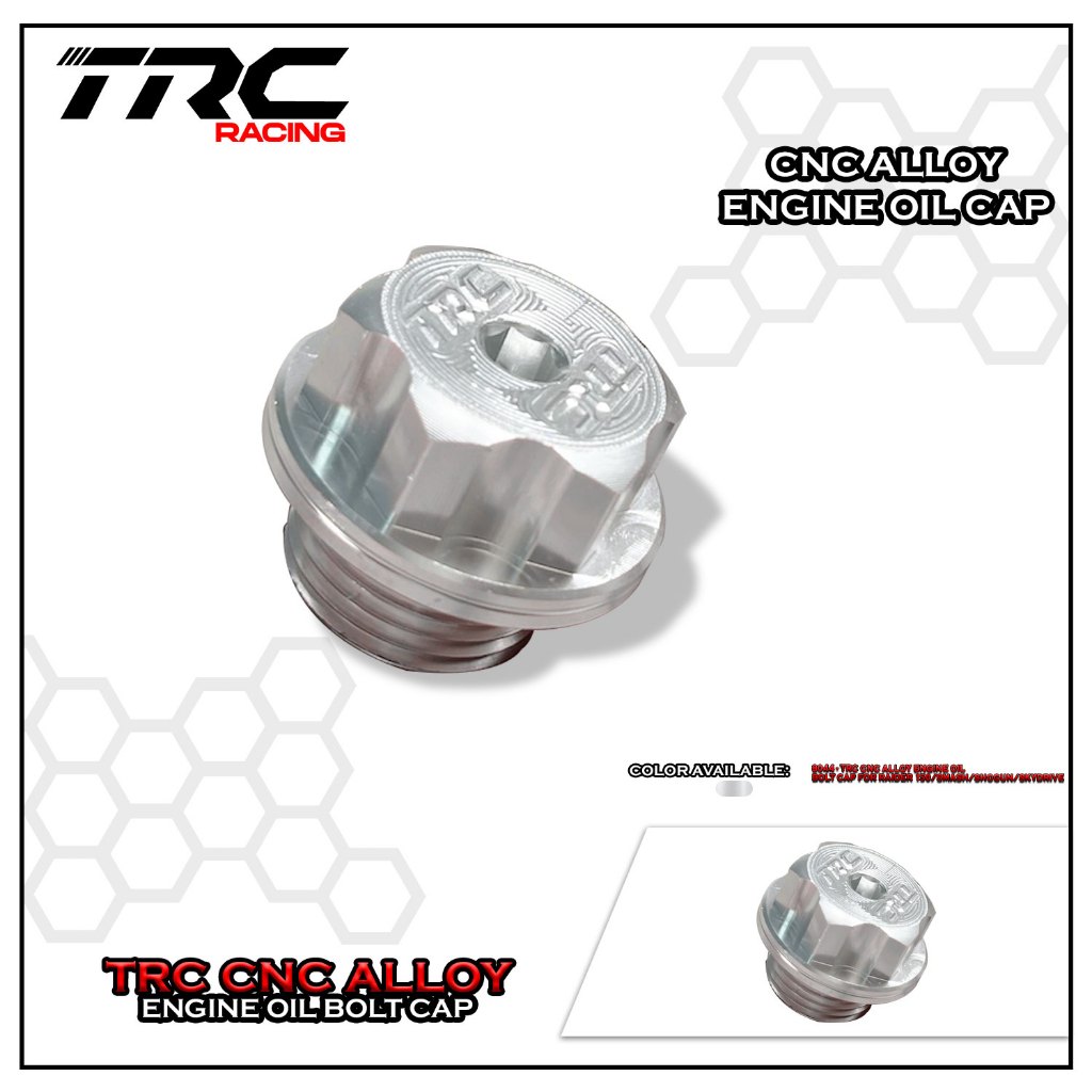 TRC Racing Alloy CNC Oil Bolt CAP for Raider 150 CARB / Fi Smash Shogun ...