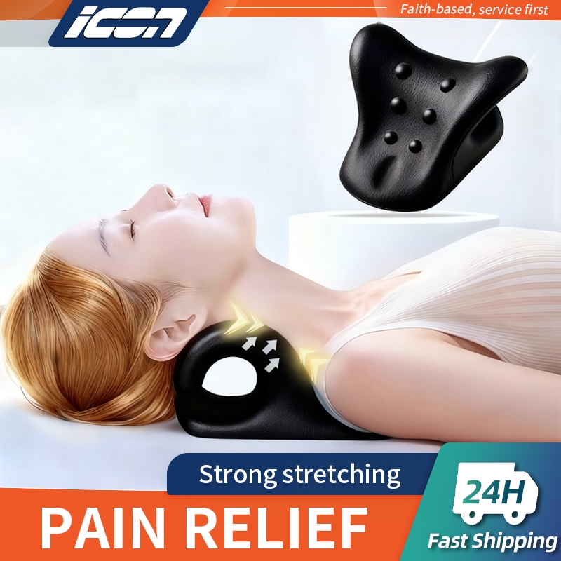 Neck Support Pillow Muscle Neck Nape Shoulder Stretcher Care Cervical ...