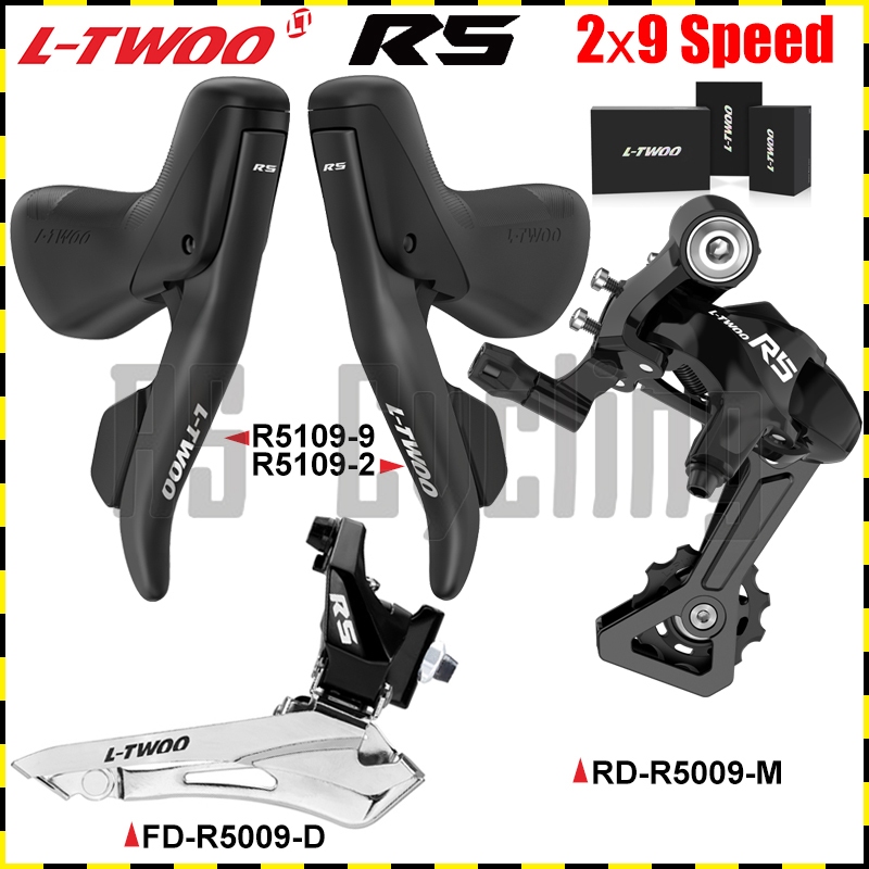 【COD&Ready】 LTWOO R5 2x9 Speed 18s Road Bike Shifter Rear Derailleurs ...