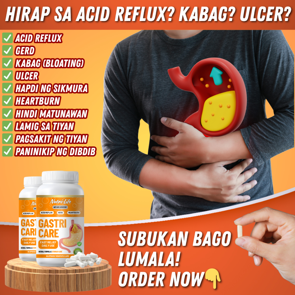 GASTRICARE CAPSULES FOR STOMACH PROBLEMS - 60 CAPSULES - ACID REFLUX ...