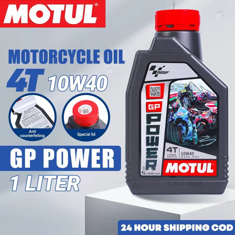 Motul GP Power 4T SAE 10W40 Fully Synthetic Motorcycle Oil 1L–For ...