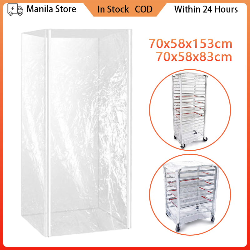 Transparent Baker Rack Cover Reusable PVC Pizza Dough Rack Cover With ...