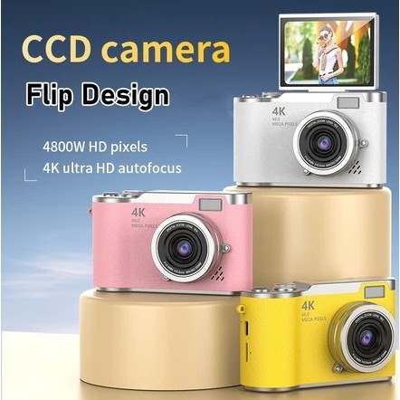 4K Digital Camera Flip Screen 180° HD Photography With Flash 40X Zoom ...