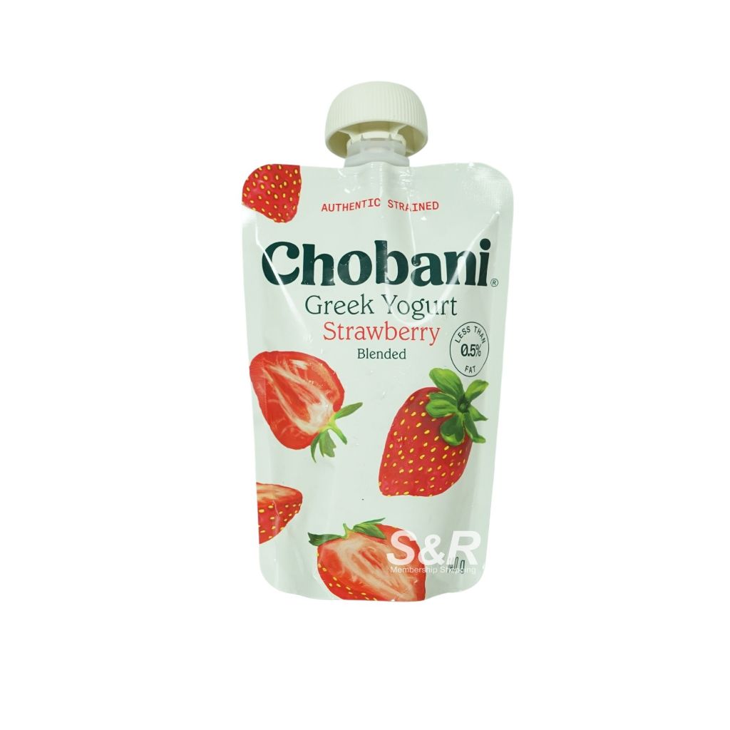 Chobani Strawberry Greek Yogurt Pouch 140g | Shopee Philippines