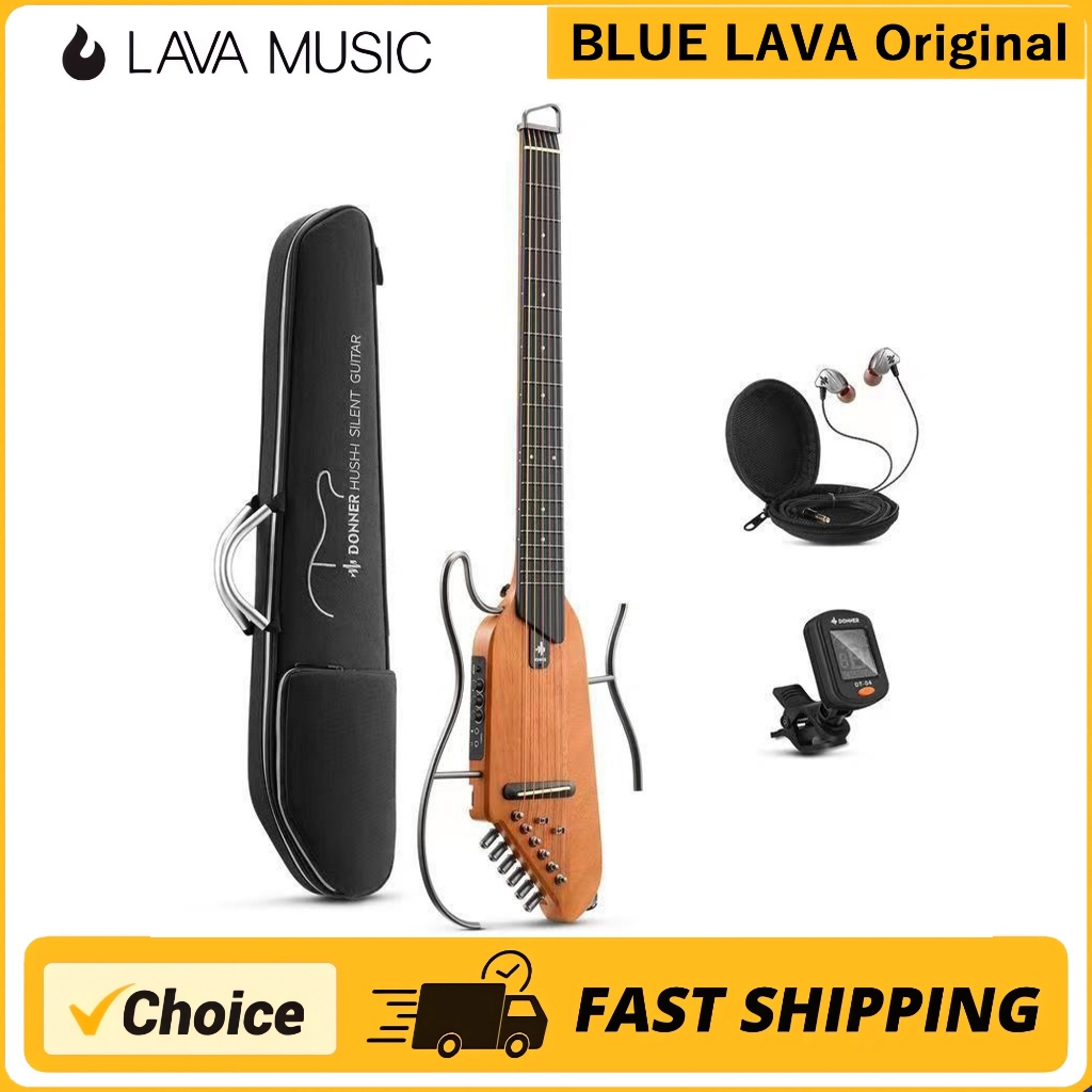 *Ready Stock*100%Donner Travel Guitar, HUSH-I Headless Silent Guitar ...