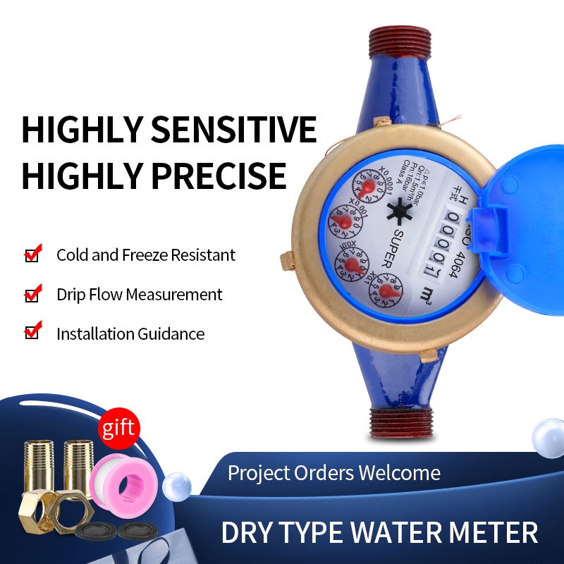 Water Meter Metal or PVC Body Options | High Accuracy Dry Type Sub ...