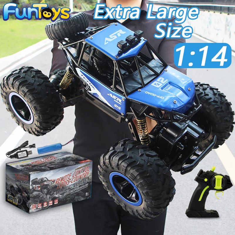 1:14 Remote Control Off-Road Monster Truck Extra Large RC Car Toys High ...