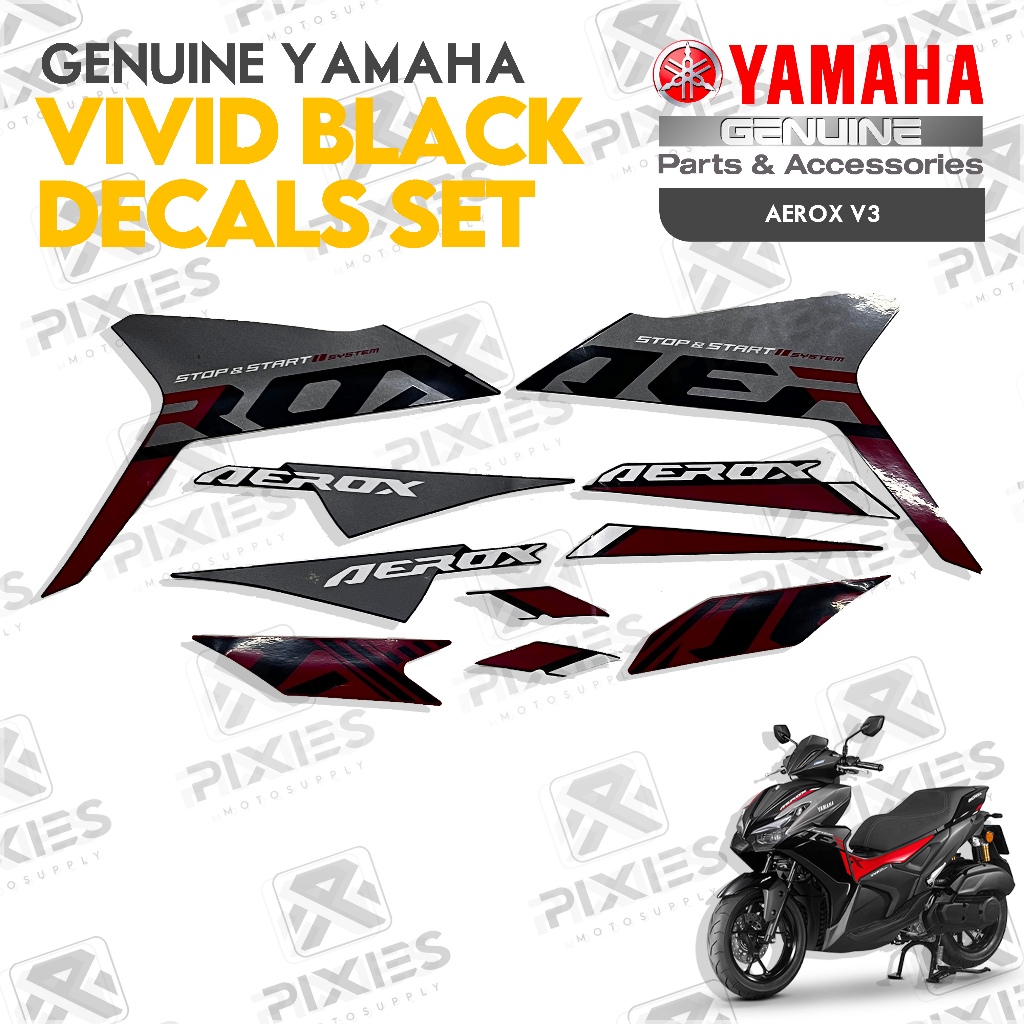 YAMAHA AEROX V3 THAILAND DECALS STICKER SET FOR YAMAHA AEROX VERSION 3 ...