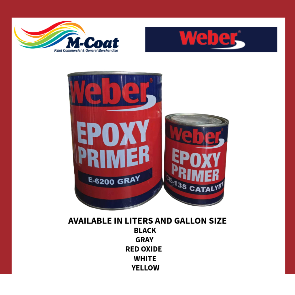 Weber Epoxy Primer 1 Liter and 4 Liters | Shopee Philippines