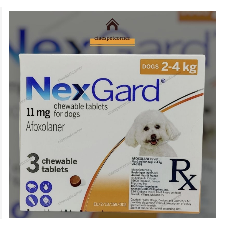 Nexgard Spectra Tick at Flea Stickers para sa Mga Aso, na ibinebenta ...