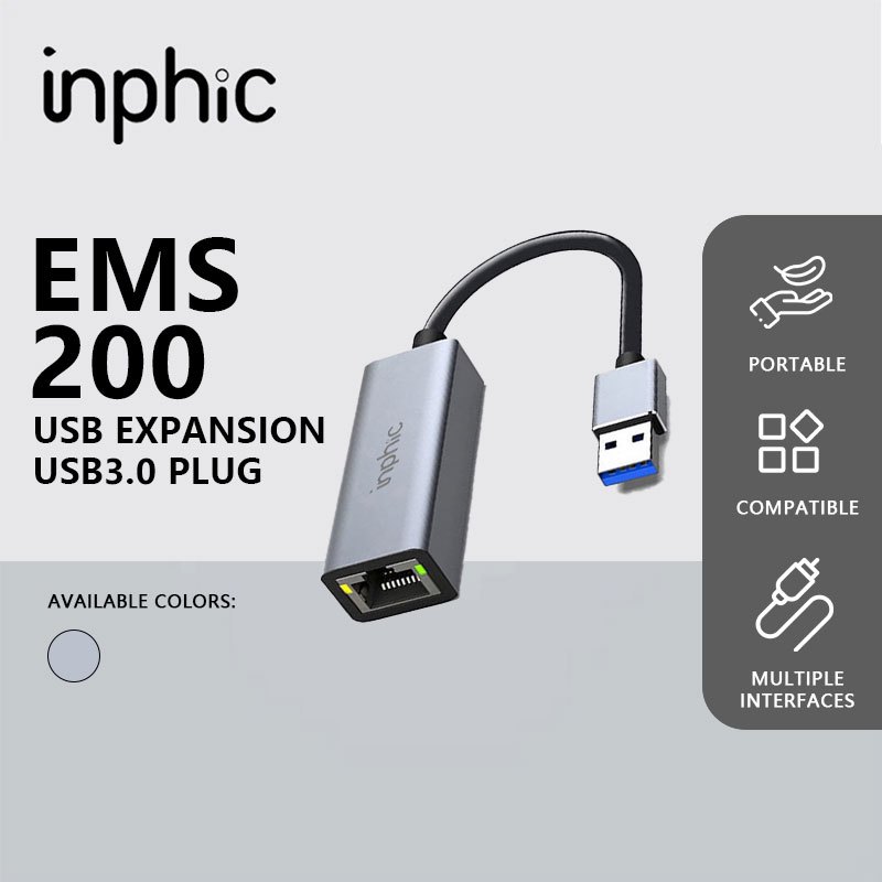INPHIC USB 3.0 2.0 C To Gigabit Ethernet Adapter Rj45 Network Card ...
