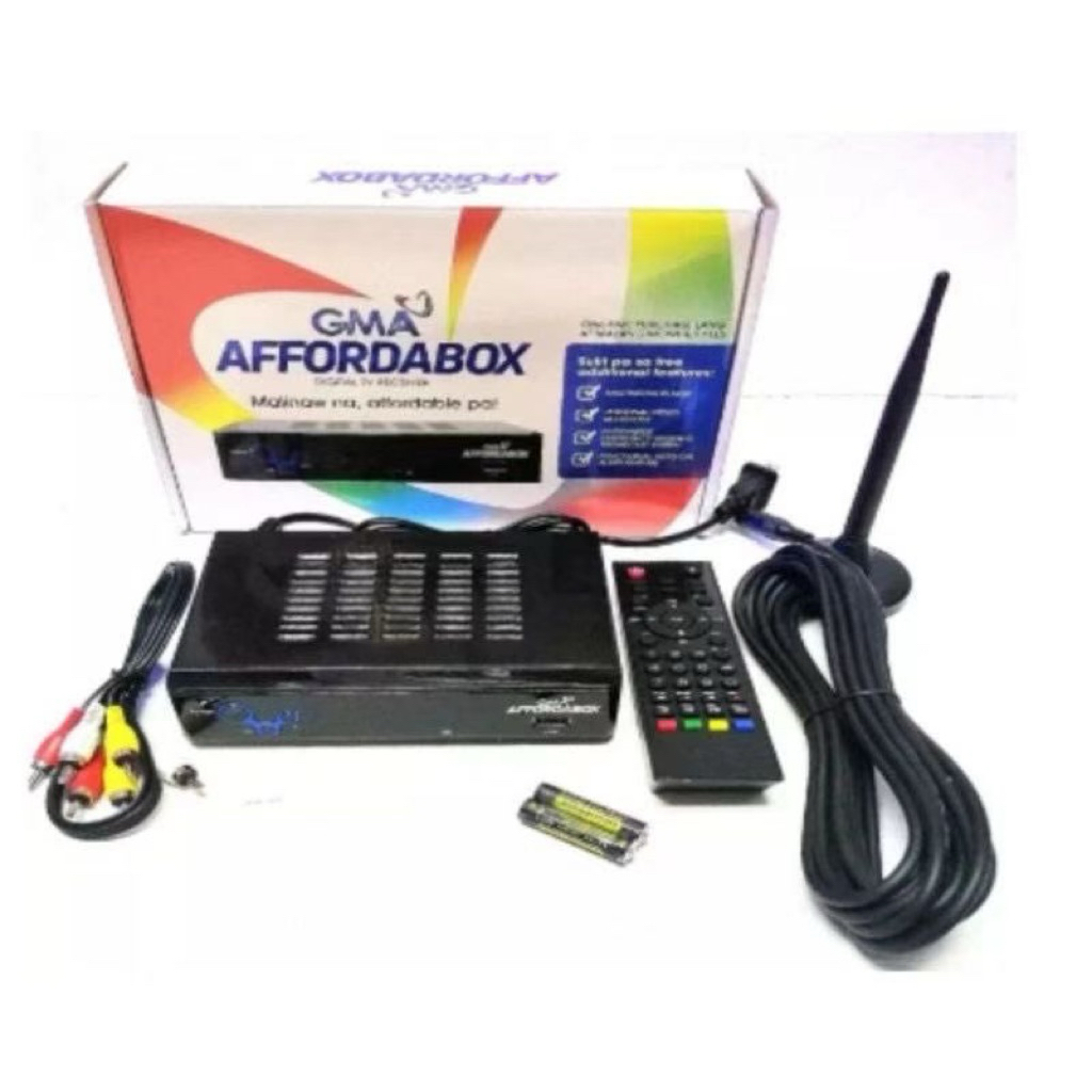 GMA Affordabox Digital TV Set Top Box Signal Receiver | Shopee Philippines